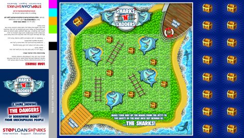 Sharks and ladders board game | Get Families Talking